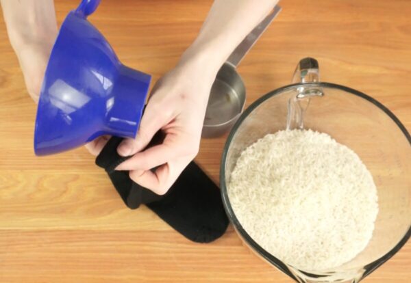 How to Make a Rice Heating Pad - Natural Pain Relief - Donvey Farms