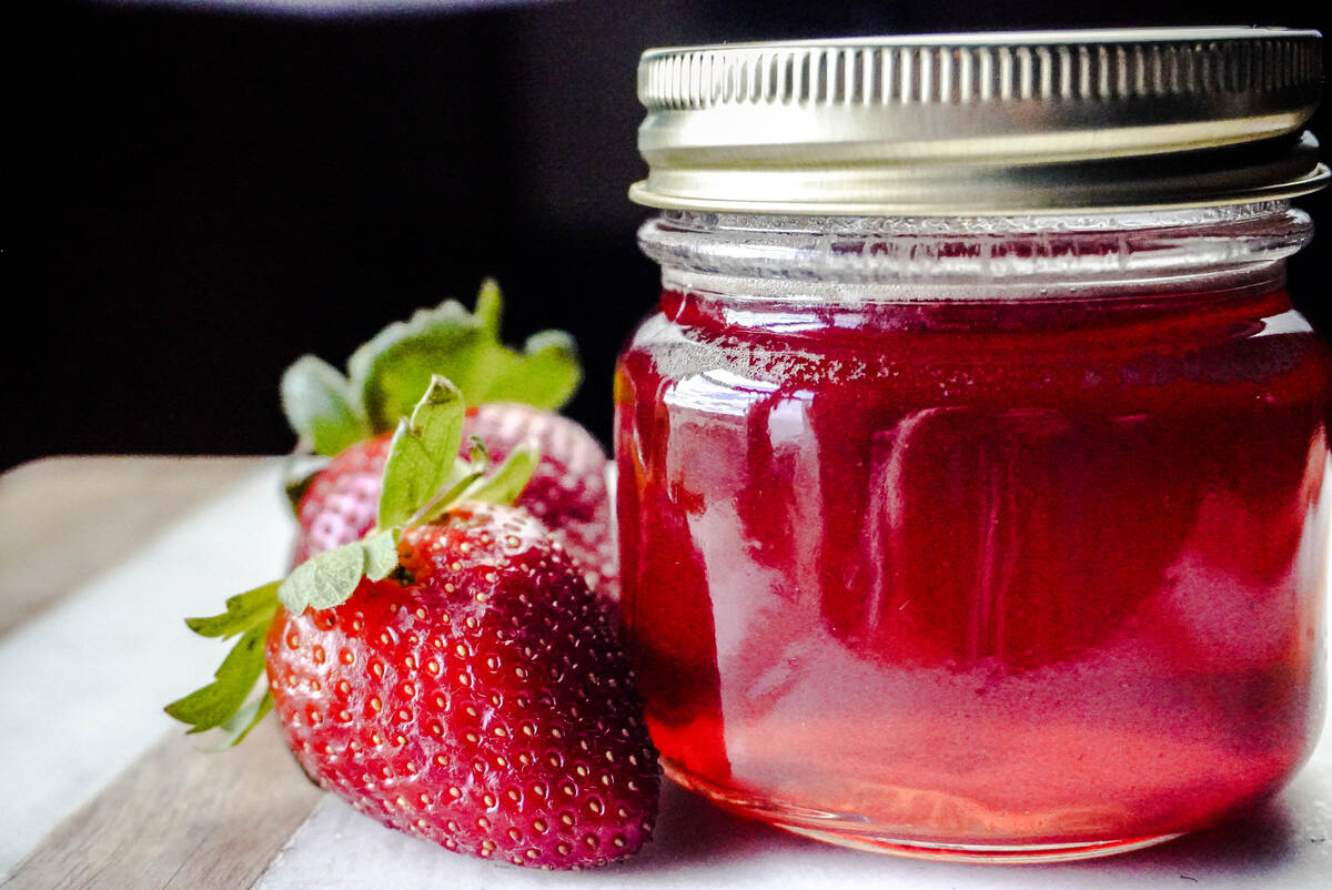 No-waste Strawberry Top Simple Syrup Recipe - Donvey Farms